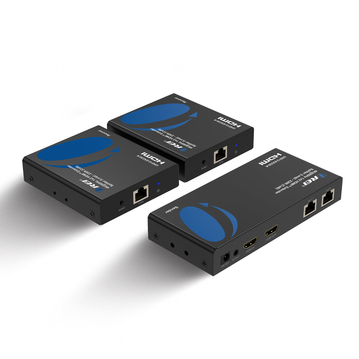 4K@60Hz 1x2 HDMI™ Extender Splitter (Loop) - 230ft (Cat6) (UHD12-EX230 – OREI.COM