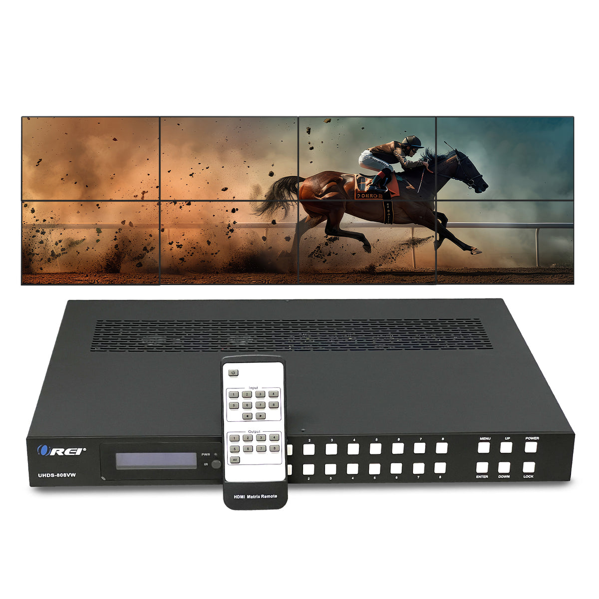 4K@60hz 8x8 HDMI™ Matrix w/ Video Wall (Seamless)-UHDS-808VW – OREI.COM