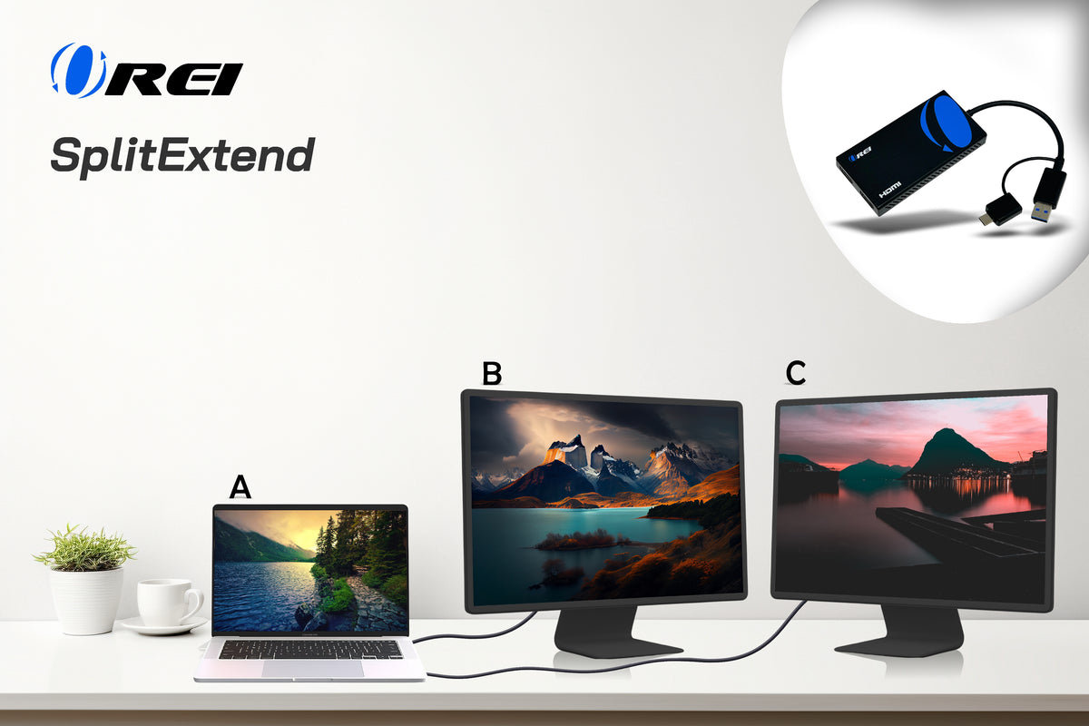 How To Connect 2 Monitors To 1 Laptop? – OREI.COM