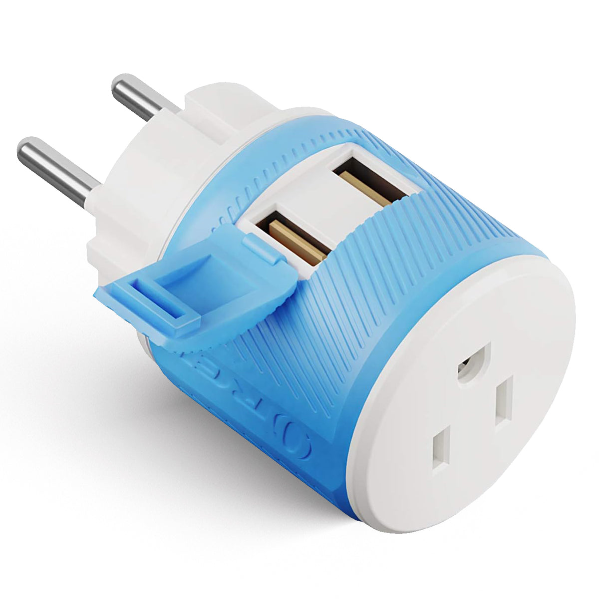 Denmark Travel Adapter - 3 in 1 - 2 USB - Type K - Compact Design (U2U ...