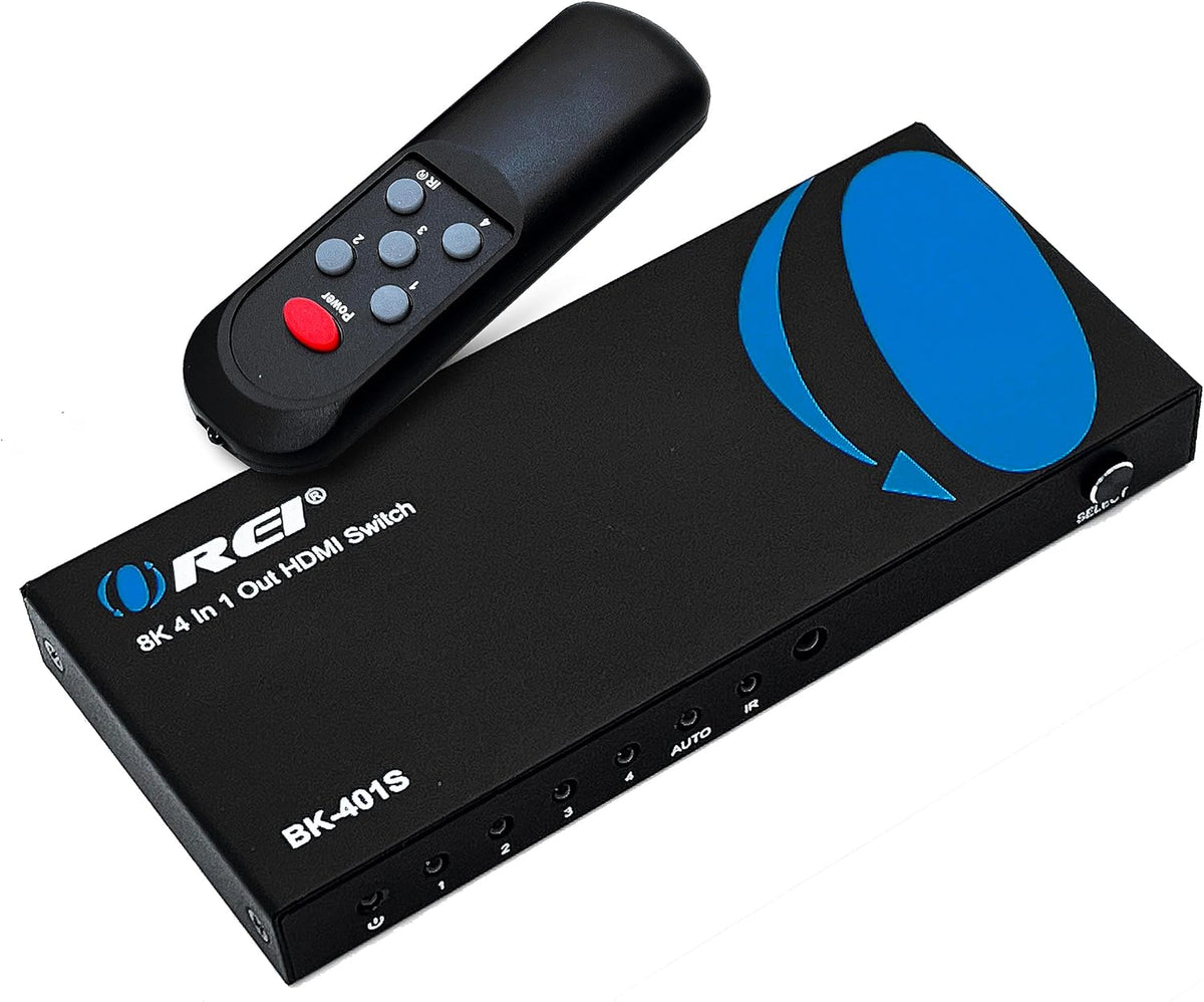 OREI 4x1 HDMI Switch: 4-In-1-Out Supports UltraHD 8K, Dolby Vision ...