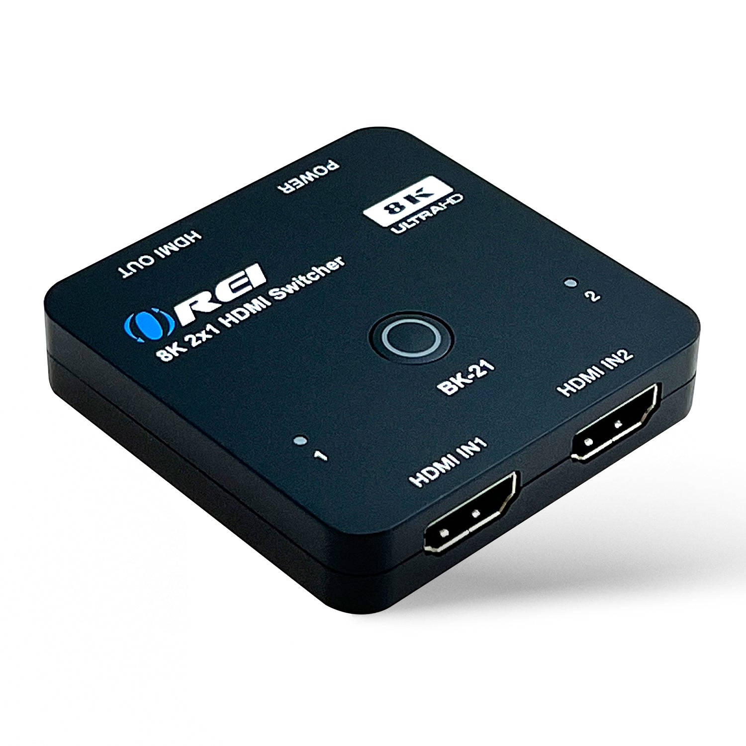 2 in 1 out 8K HDMI Switch with Audio Extraction, EDID management, HDR10+ & Dolby Vision (BK-21 ...