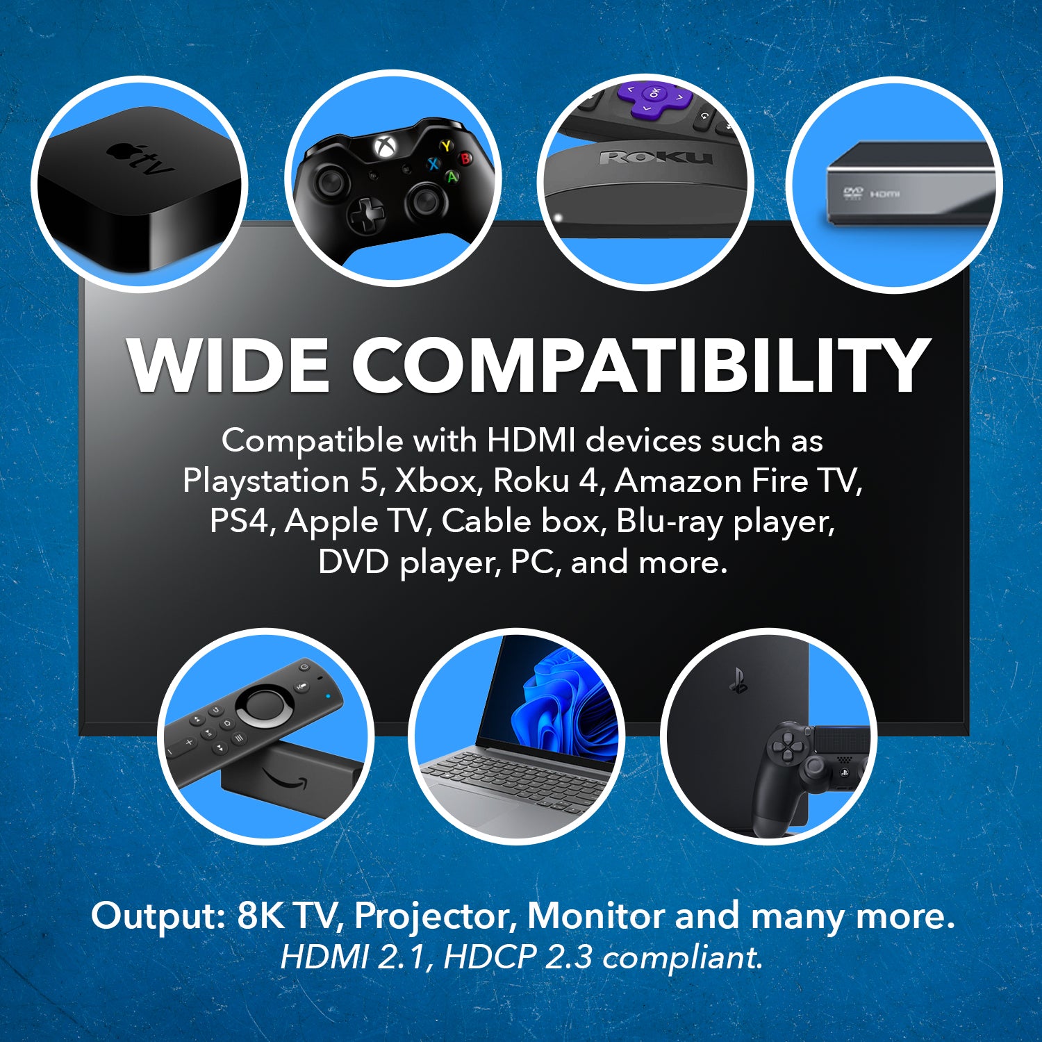 2 in 1 out 8K HDMI Switch with Audio Extraction, EDID management, HDR10+ & Dolby Vision (BK-21 ...