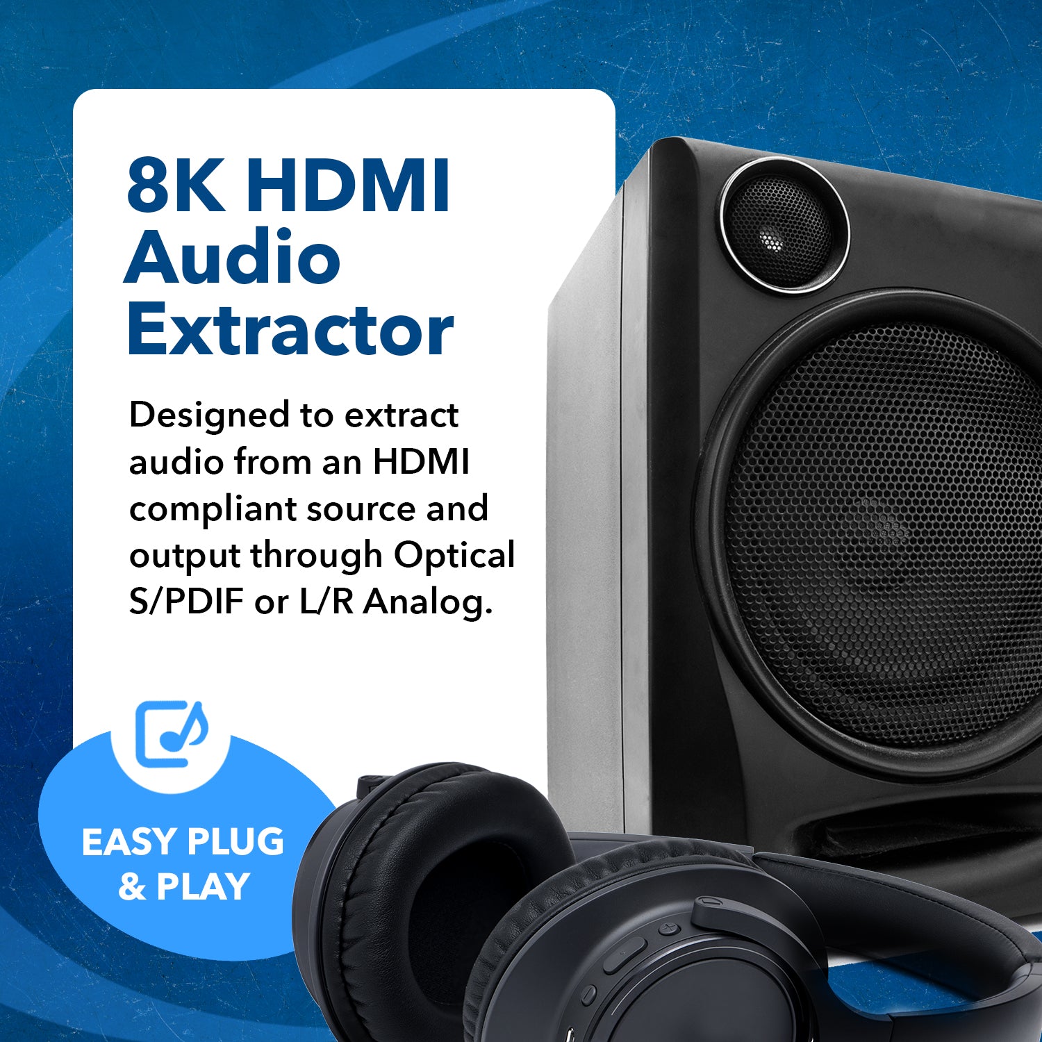 48gbps 8k Audio Extractor With Spdif And Lr Output Dolby Vision Bka