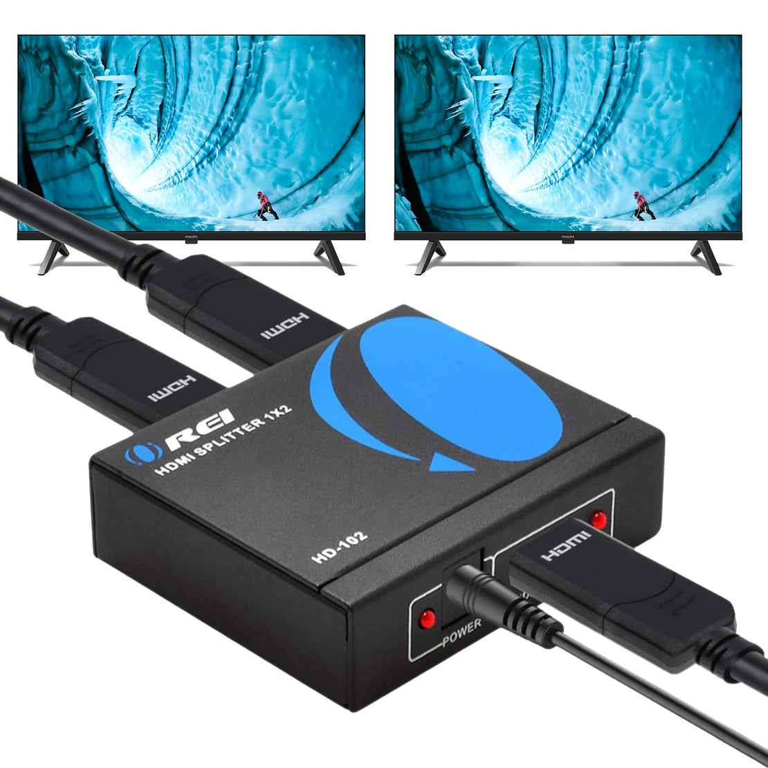 Buy 1x2 HDMI Splitter 1 in 2 Output, 4K, USB Powered – OREI.COM