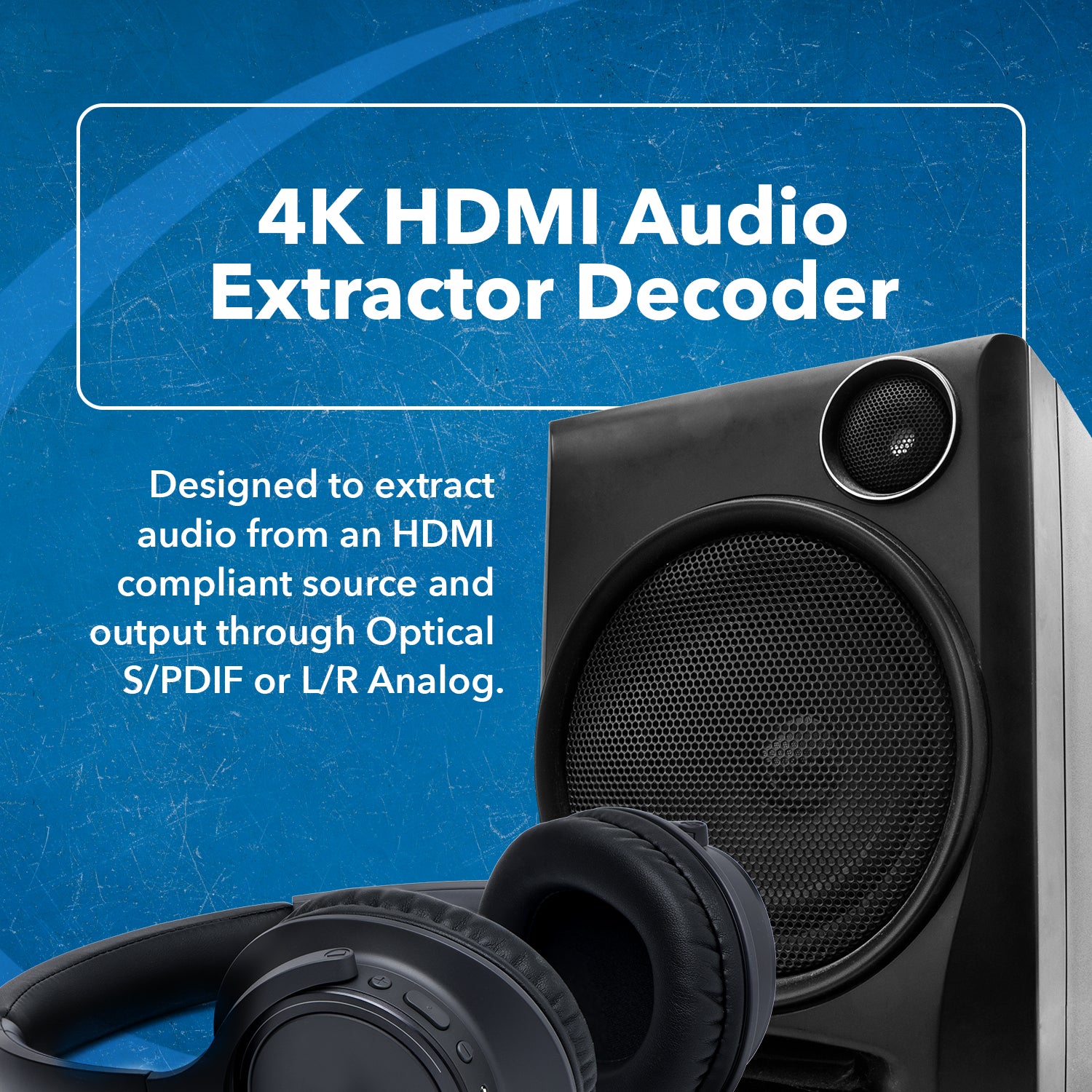 4K HDMI™ Audio Extractor & Decoder (3.5mm, Optical)-HDA-913 – OREI.COM