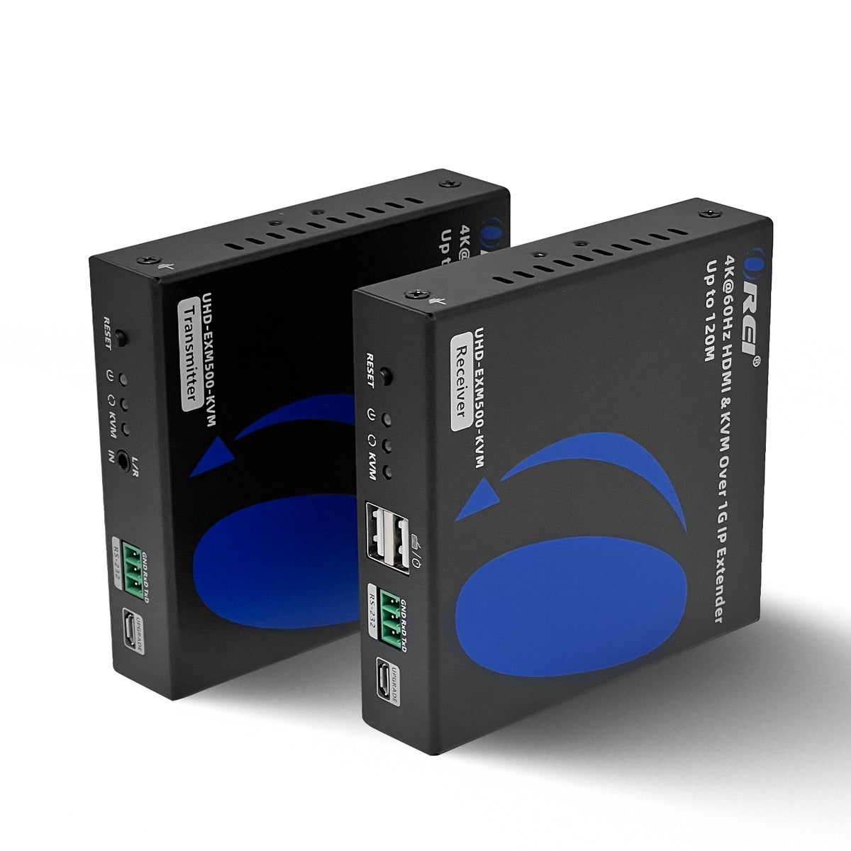 4K Over IP KVM Extender Up To 500 Feet- With RS-232 (UHD-EXM500-KVM) | OREI