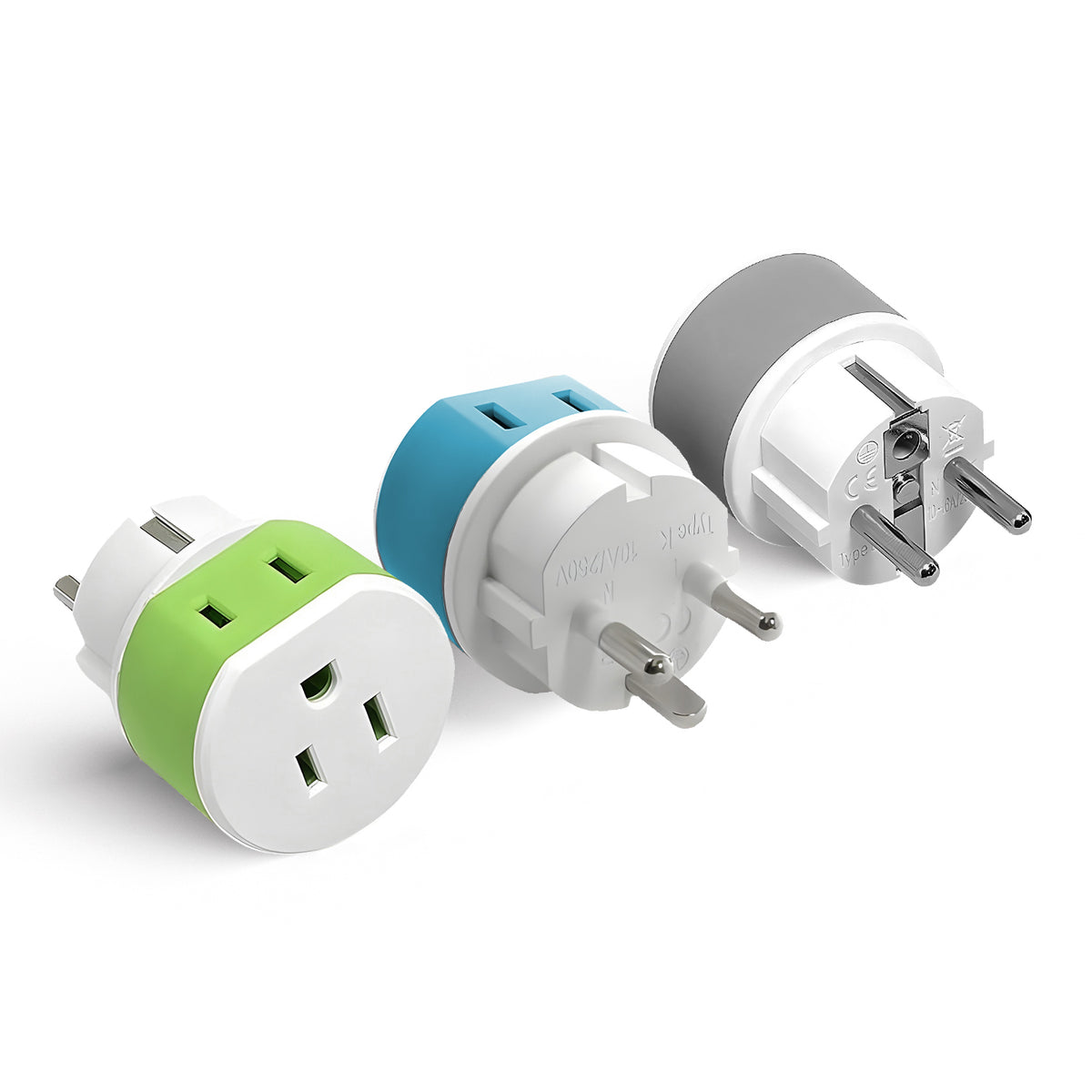 Denmark Travel Adapter - 2 in 1 - Type K – OREI.COM
