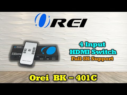 8K 3-port HDMI™ Switch (w/ USB-C)-BK-401C – OREI.COM