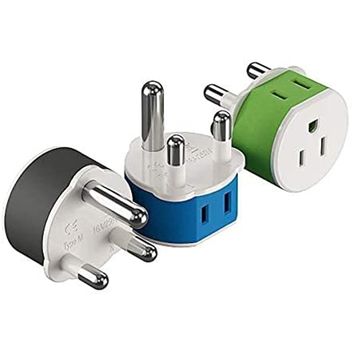South Africa, Botswana Travel Adapter - 2 in 1 - Type M - Compact ...