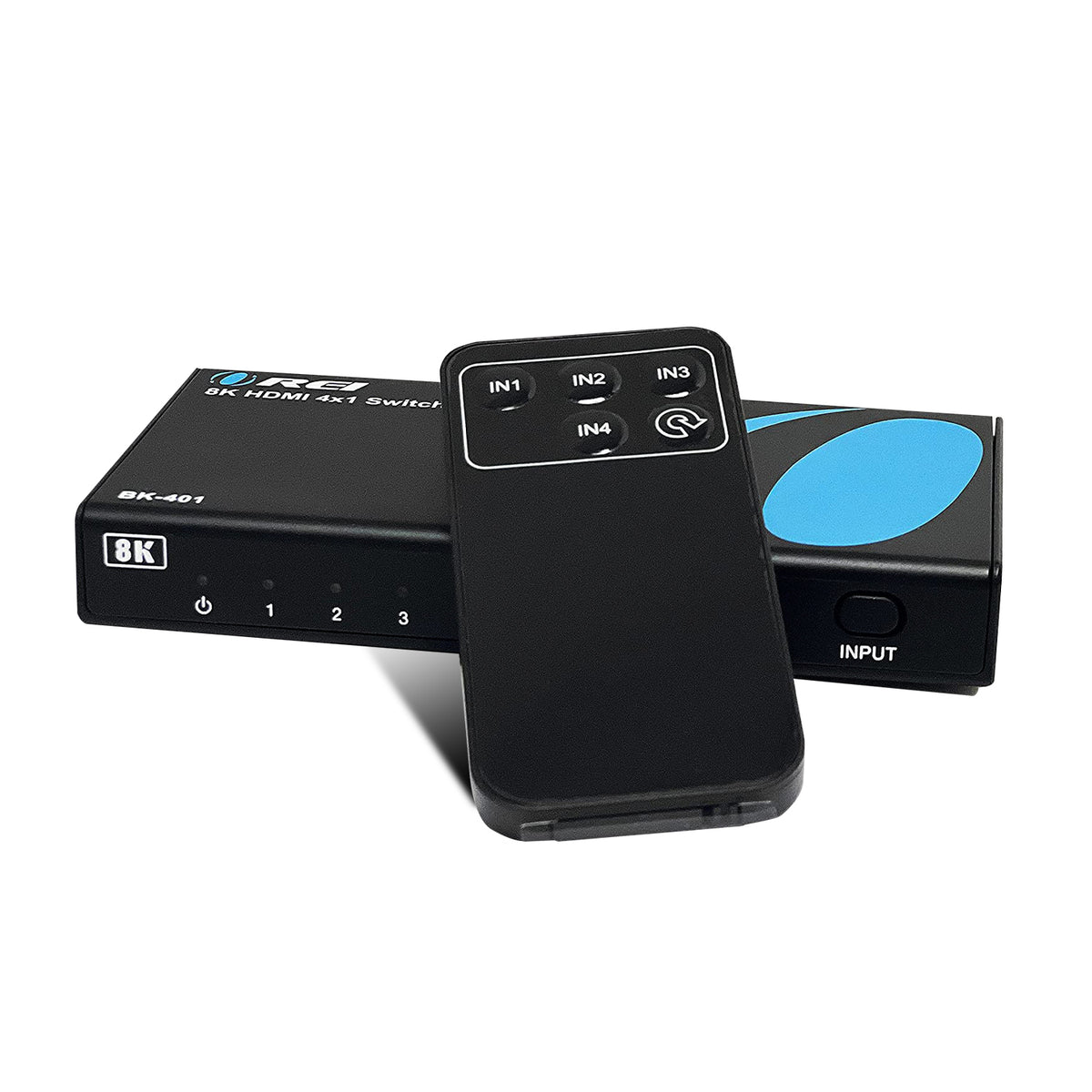 OREI 8K 4-port HDMI™ Switch-BK-401 – OREI.COM