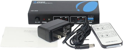 OREI | 2x2 HDMI Matrix Switch/Splitter Ultra HD 4K with EDID- OREI – OREI.COM