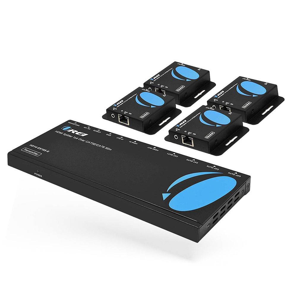 4K@30Hz 1x4 HDMI™ Extender Splitter (Loop) - 230ft (cat6)-HD14-EX165-K ...